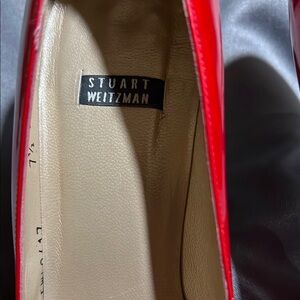 Stuart Weitzman | Shoes | Fabulous Pearlized Red Heels 75 | Poshmark